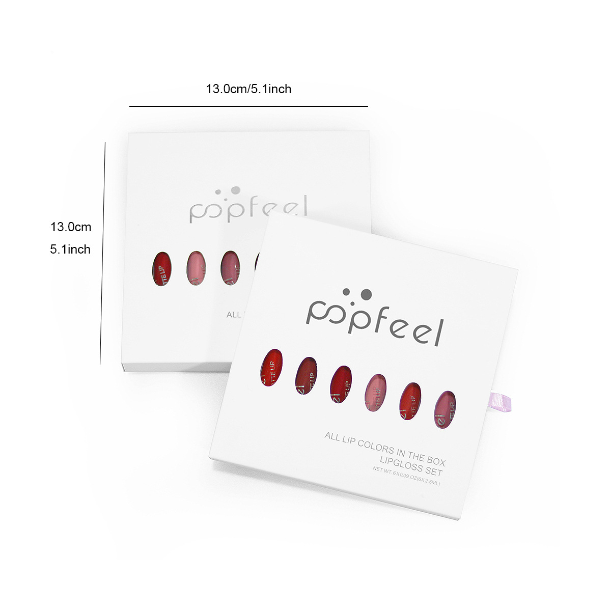 POPFEEL 6-Piece Matte Lip Gloss Set_BEAUTY & MAKEUP_EGOGOMALL